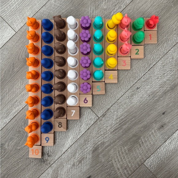 Toys | Lovevery Montessori Math Bars Number Tiles Counters | Poshmark